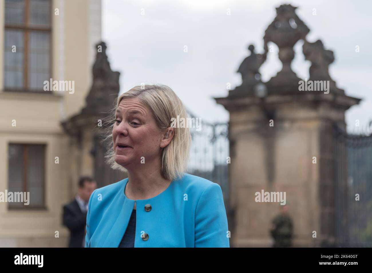Prague, Czech Republic. 6th Oct, 2022. Swedish Prime Minister Eva ...