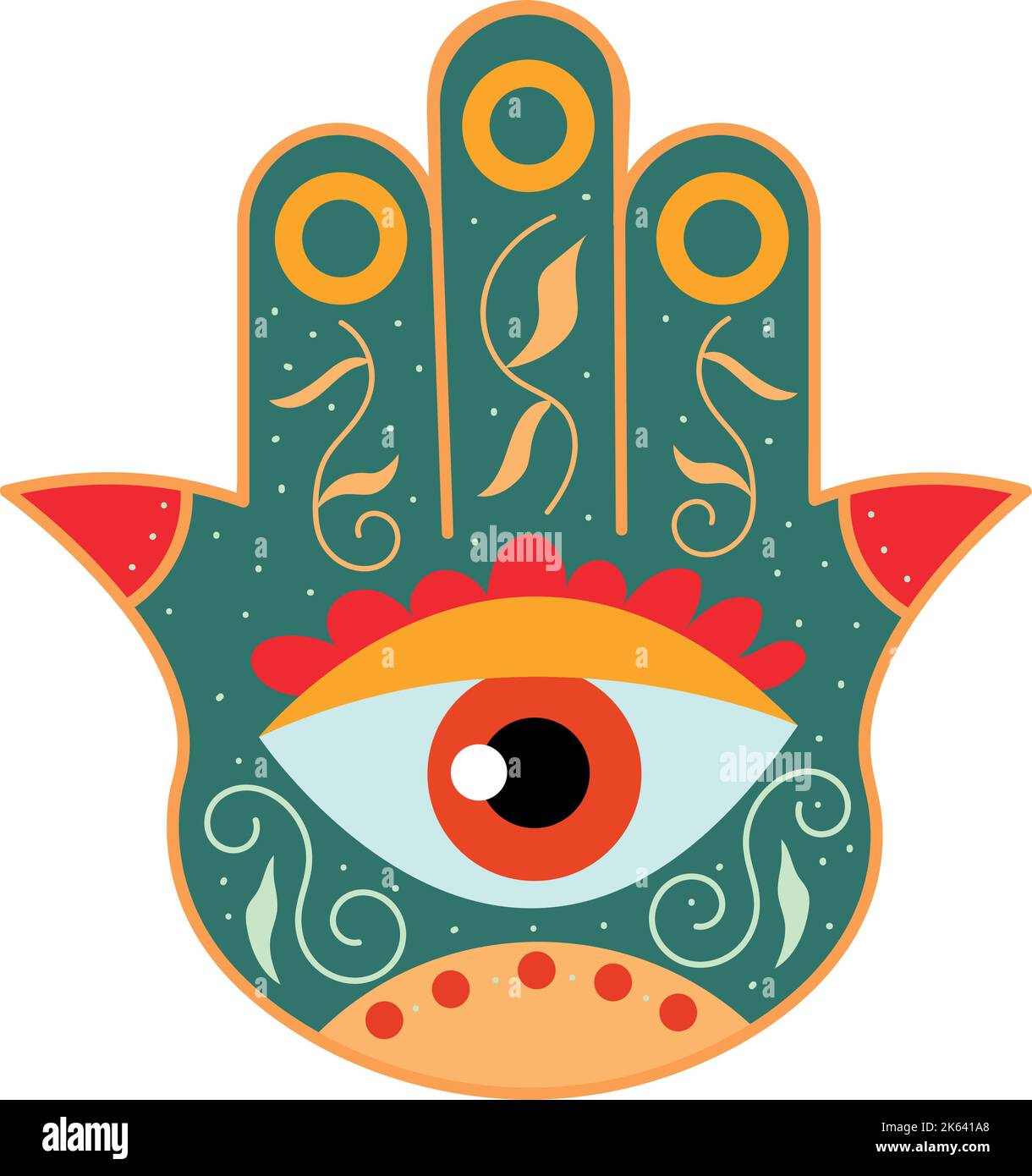 hamsa hand india culture Stock Vector Image & Art - Alamy