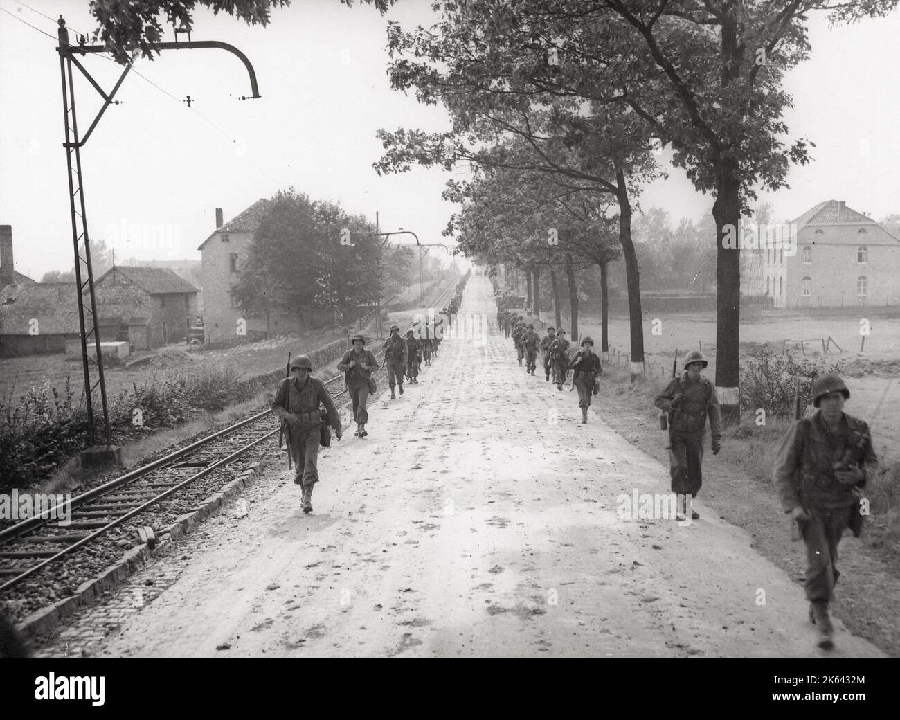 Vintage World War II photograph - troops of General Brady's 1st US Army ...