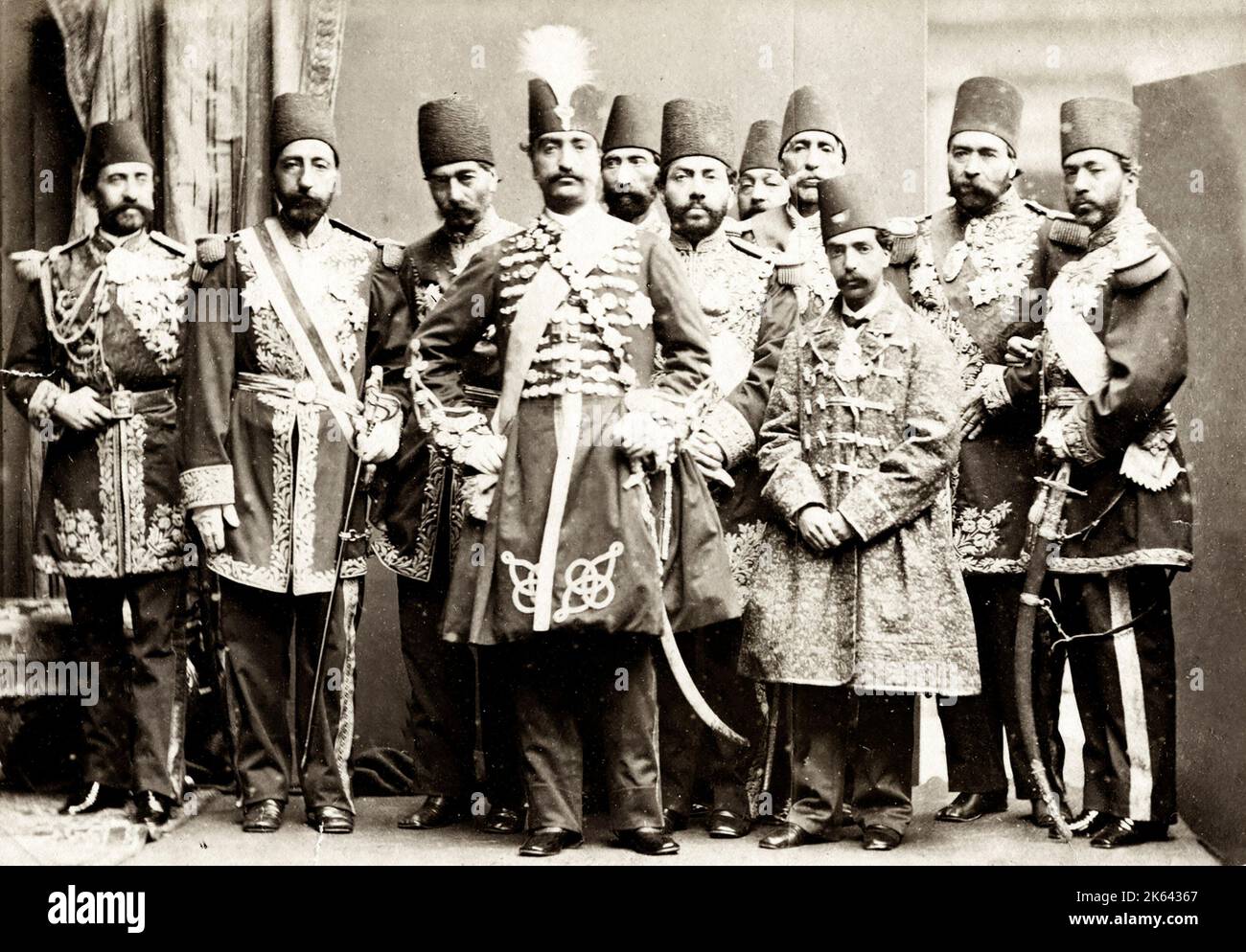 19th century vintage photograph: Shah of Persia in England 1873 Stock ...