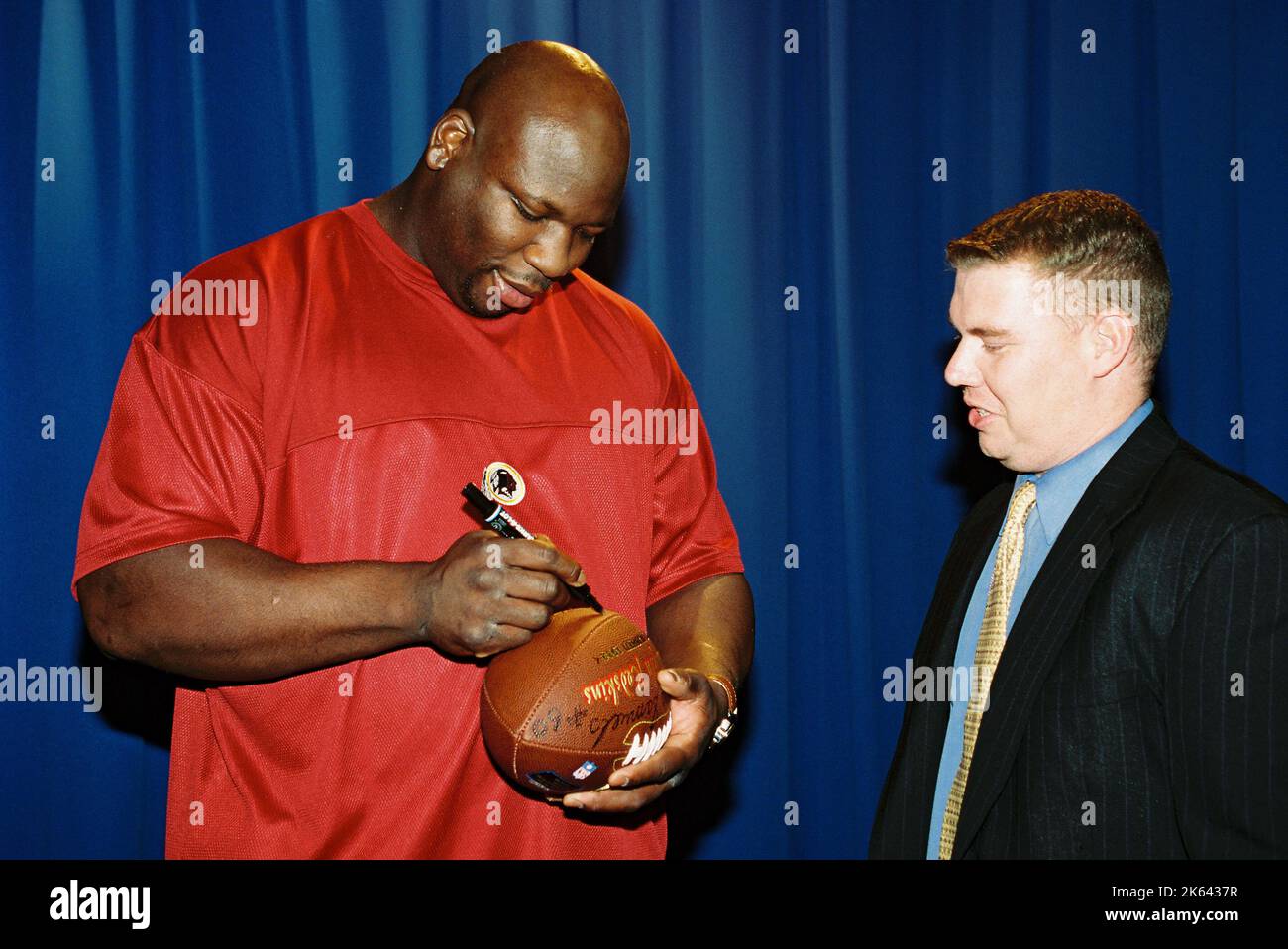 Office of Public Affairs - Production Shots of Redskins, Chris Samuels ...