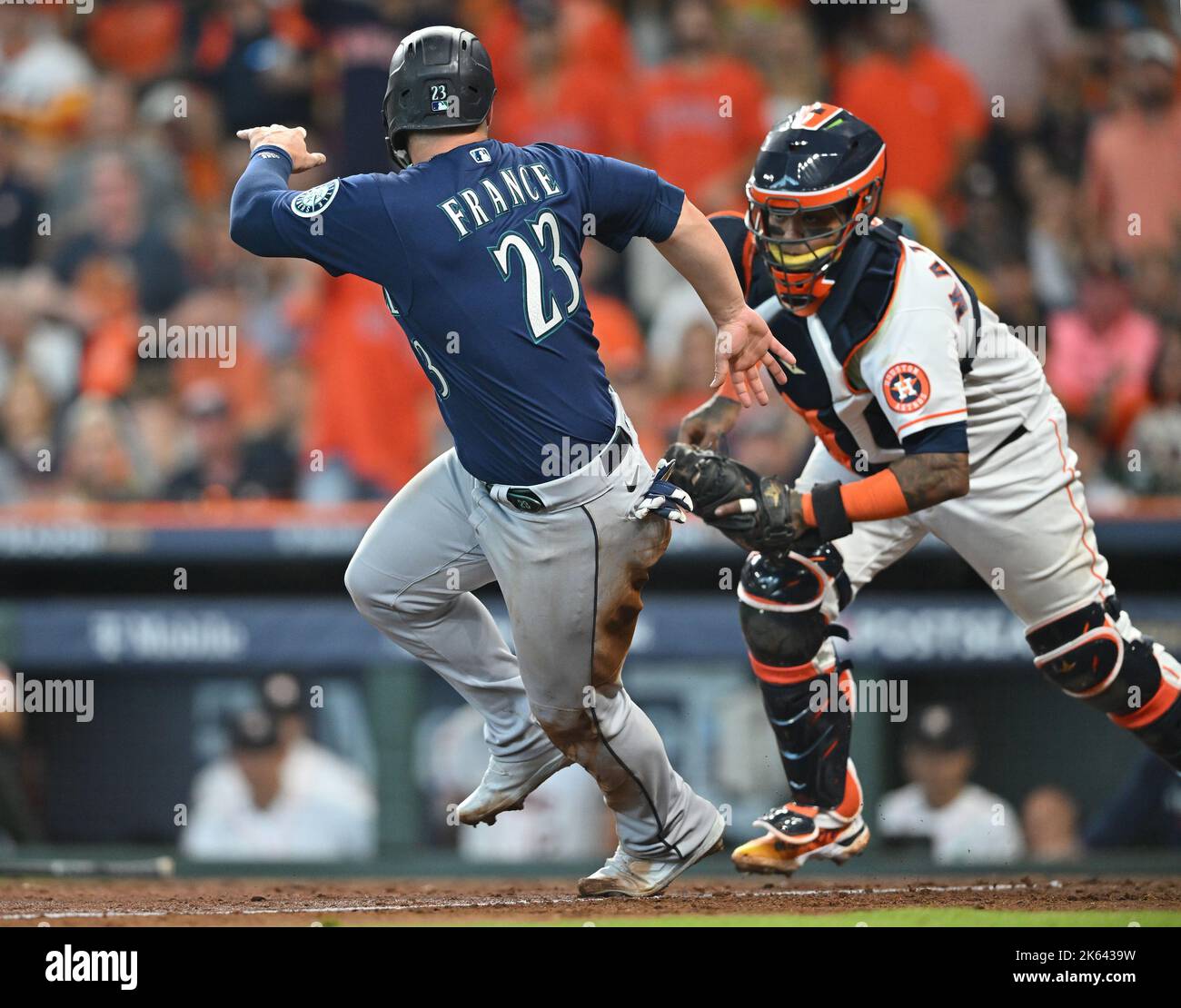 Houston, United States. 11th Oct, 2022. Seattle Mariners Ty France is ...
