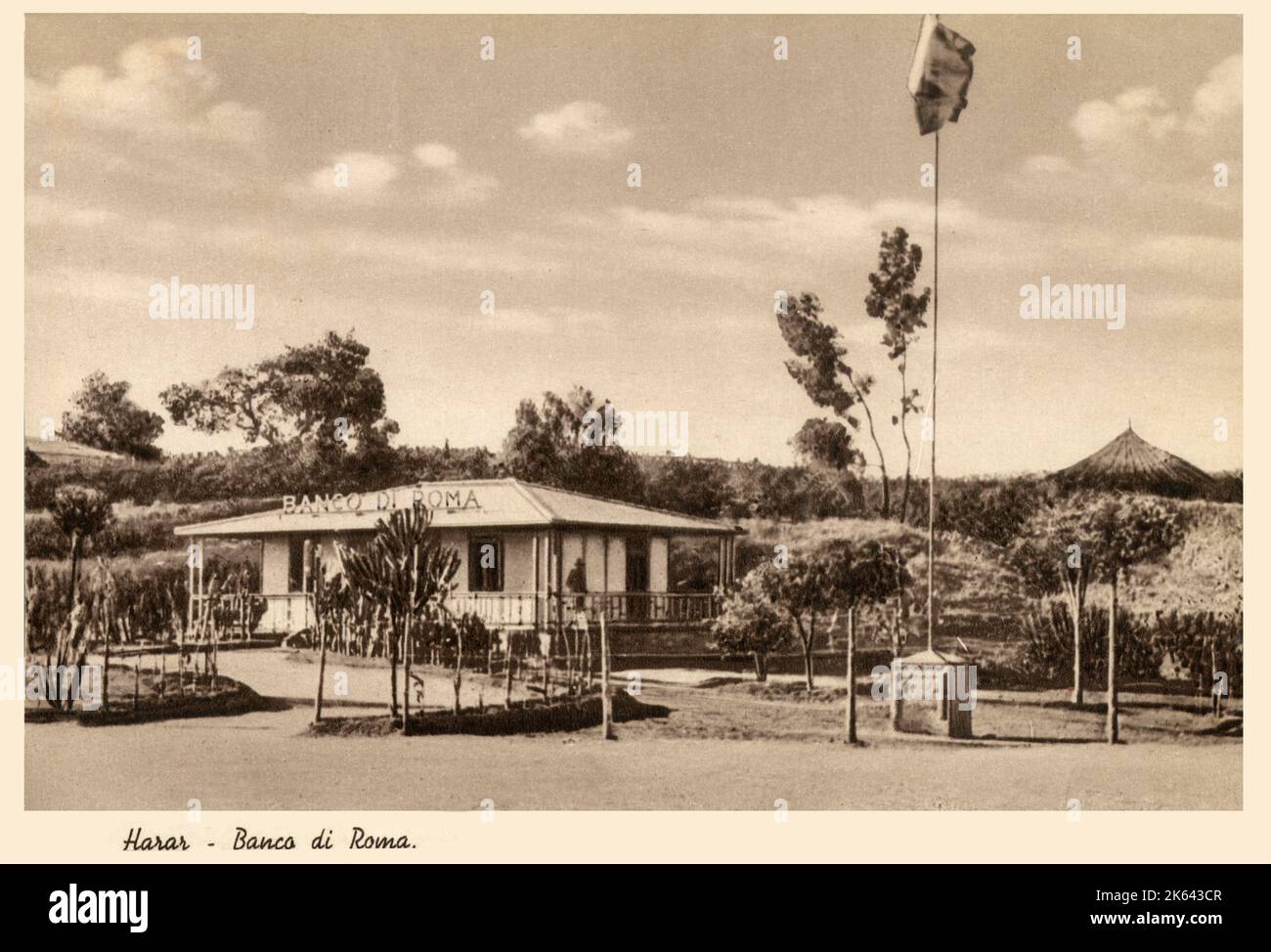 The Banco di Roma at Harar, a walled city in eastern Ethiopia. It is ...