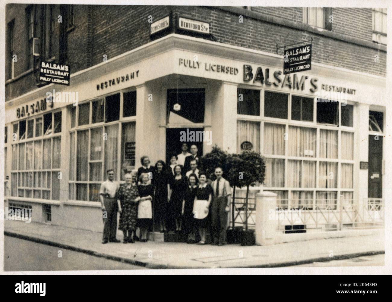 Balsam's Restaurant (now a Prezzo) on the corner of Hertford Street and ...