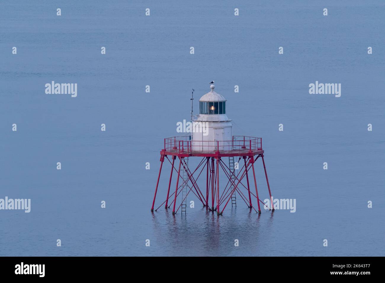 Spit Bank Lighthouse, Cobh, County Cork, Ireland, Europe Stock Photo ...