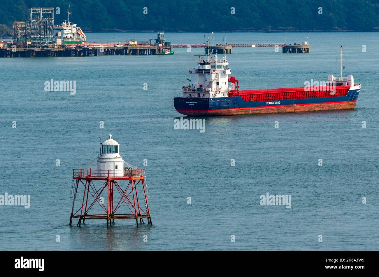 Spit Bank Lighthouse, Cobh, County Cork, Ireland, Europe Stock Photo ...