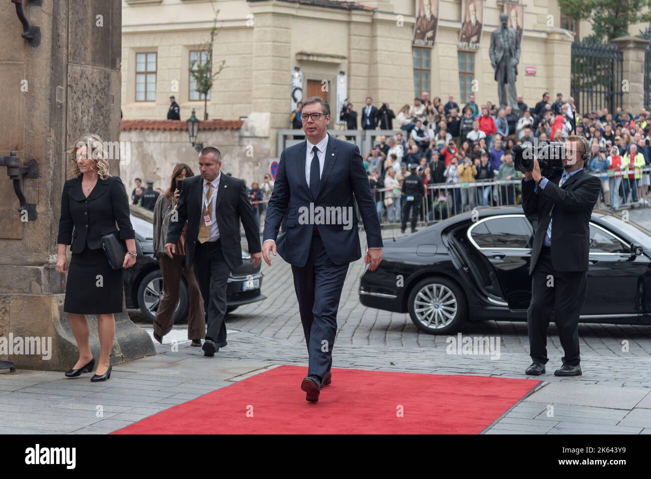 Prague, Czech Republic. 06th Oct, 2022. Serbian President Aleksandar ...