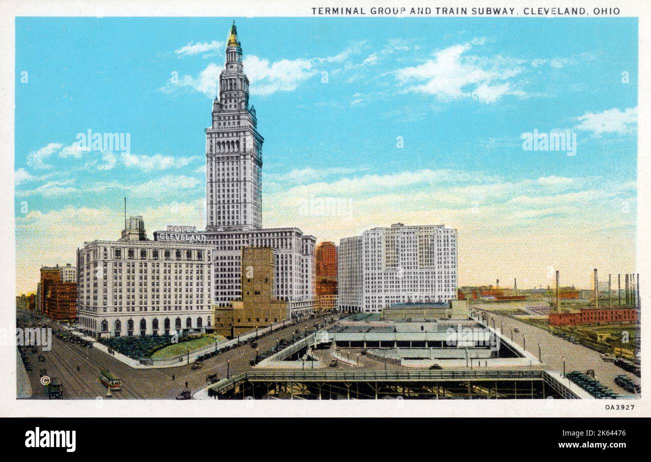 Terminal Group and Train Subway, Cleveland, Ohio, USA Stock Photo - Alamy