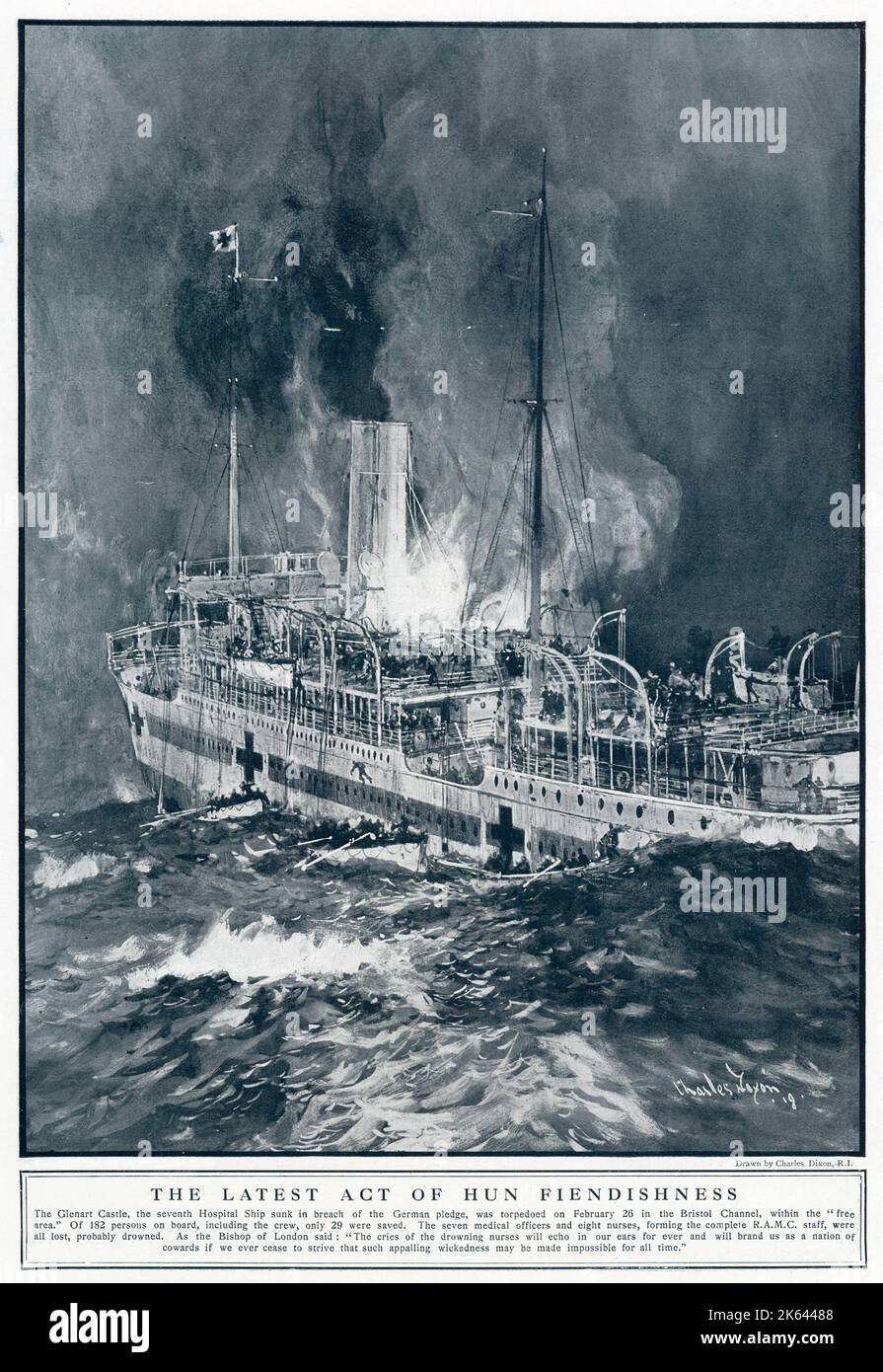 The latest act of Hun fiendishness during the First World War: the ...