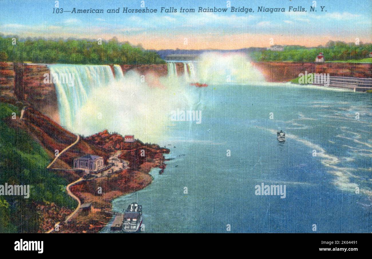 Collectively the waterfalls are named Niagara Falls. They consist of ...