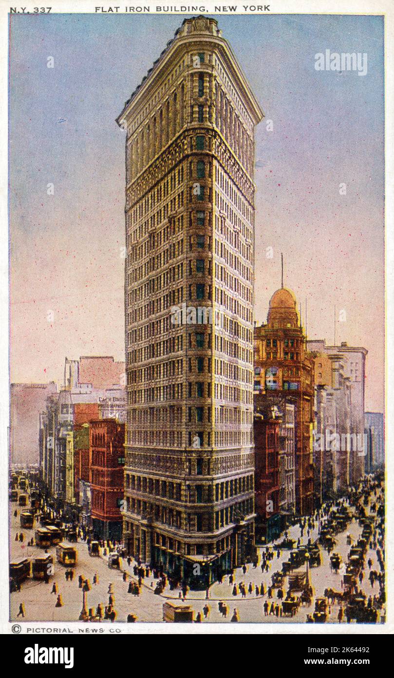 The Flatiron Building, New York City, NY, USA Date: 1906 Stock Photo ... The Flatiron Building, New York City, NY, USA Date: 1906 Stock Photo ...