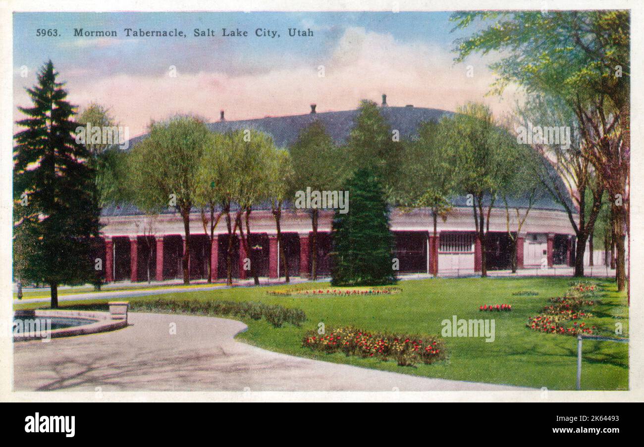 The Mormon Tabernacle, Salt Lake City, Utah, USA Stock Photo - Alamy