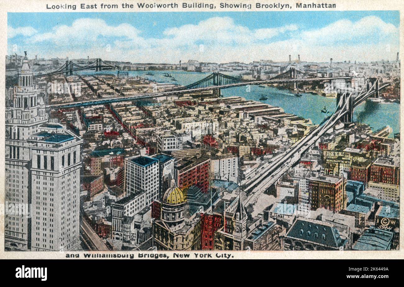 Aerial view of manhattan 1920s hi-res stock photography and images - Alamy