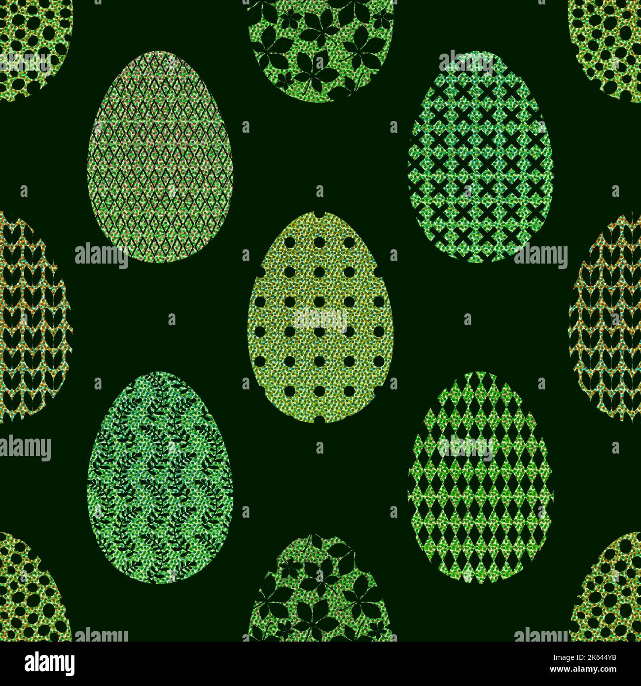 Easter eggs seamless spring pattern for kids clothes print and ...