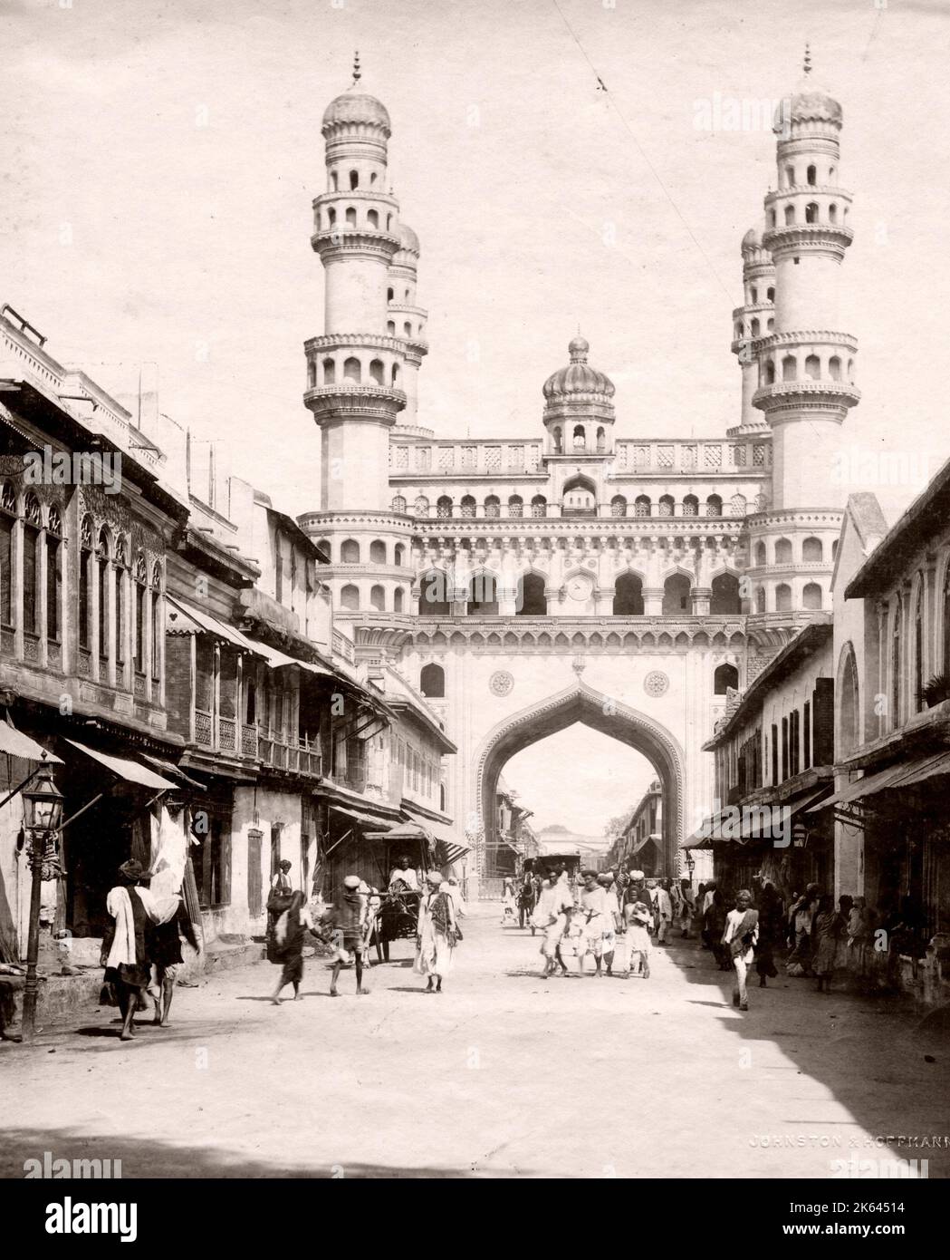 Charminar, Hyderabad, India, street scene, c.1890's Stock Photo - Alamy