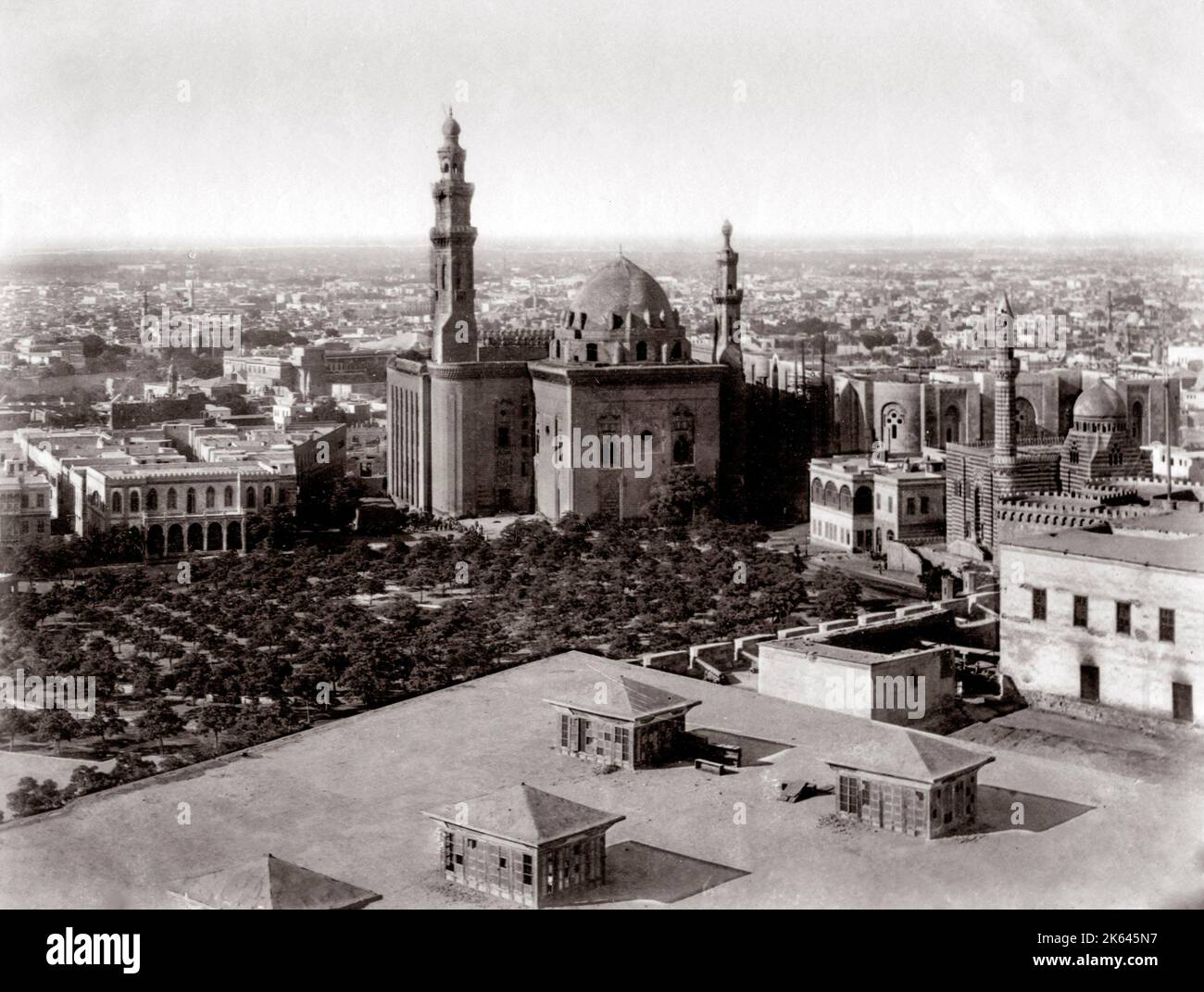c.1880s Egypt Cairo - city centre rooftop view Stock Photo - Alamy