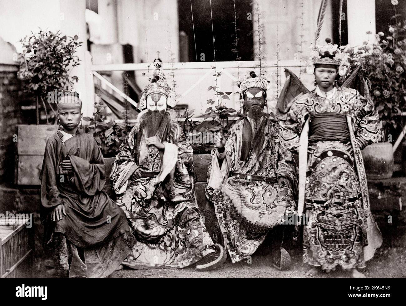 c.1870s Indochina Indochine (Cambodia or Vietnam) - actors in costume ...