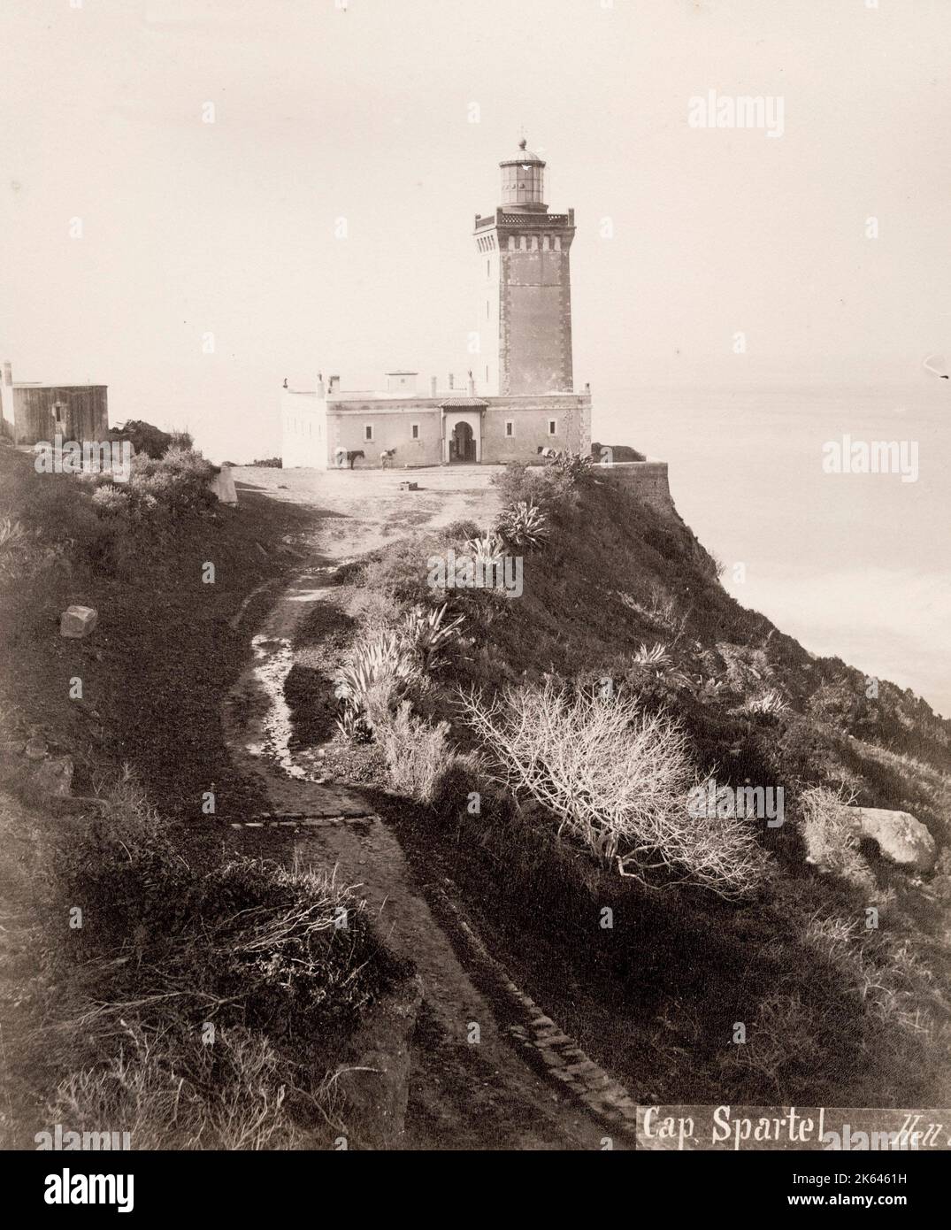 Vintage 19th century photograph - Cap Spartel, near Tangier, Morocco ...