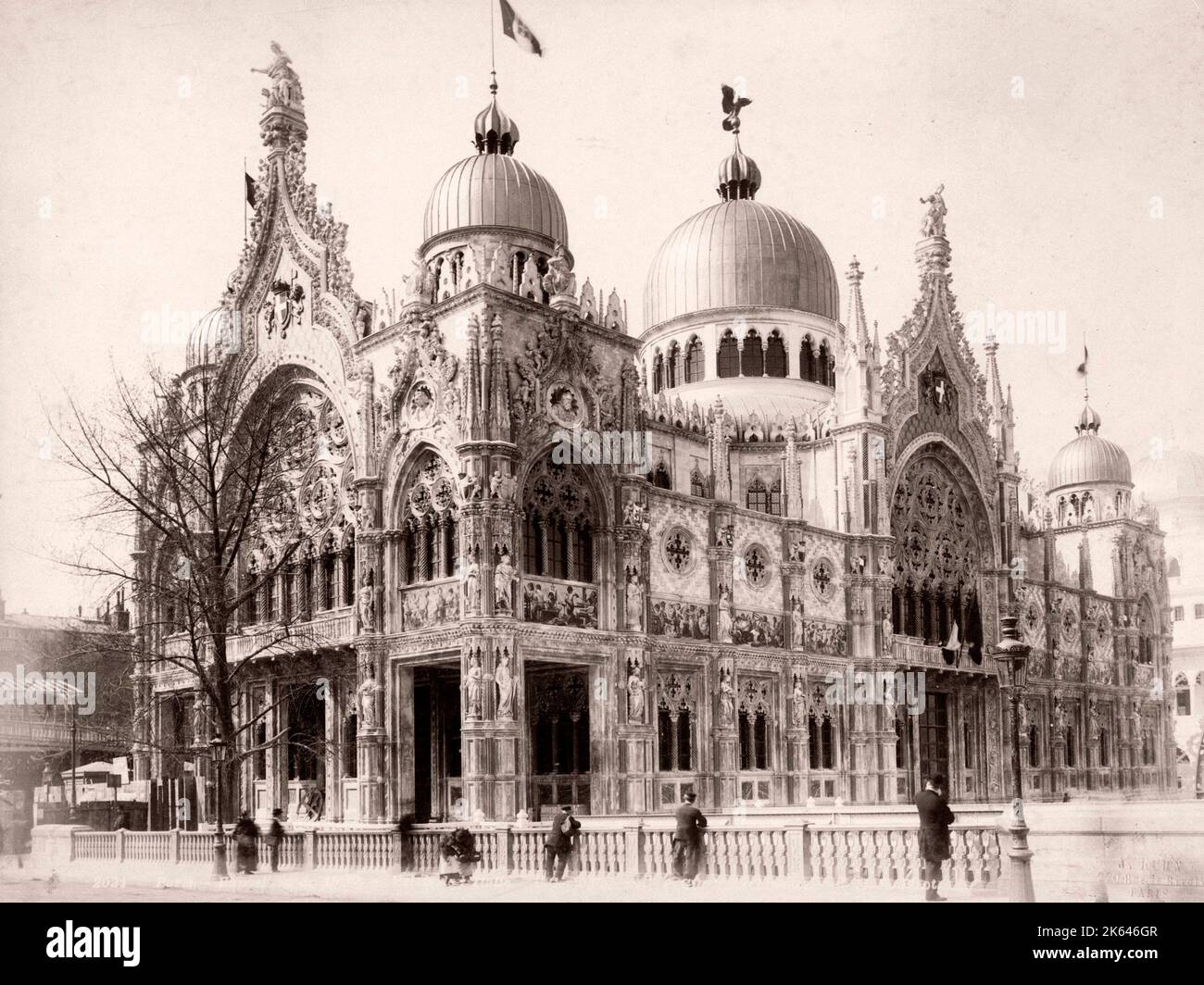 19th century vintage photograph France - pavilions at the The ...