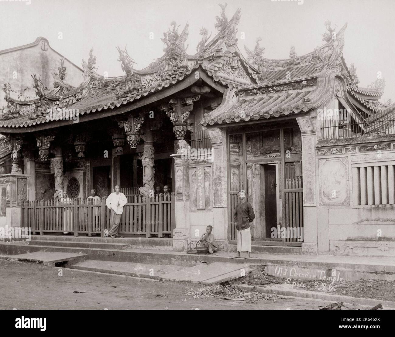 Old photo chinese temple hi-res stock photography and images - Alamy
