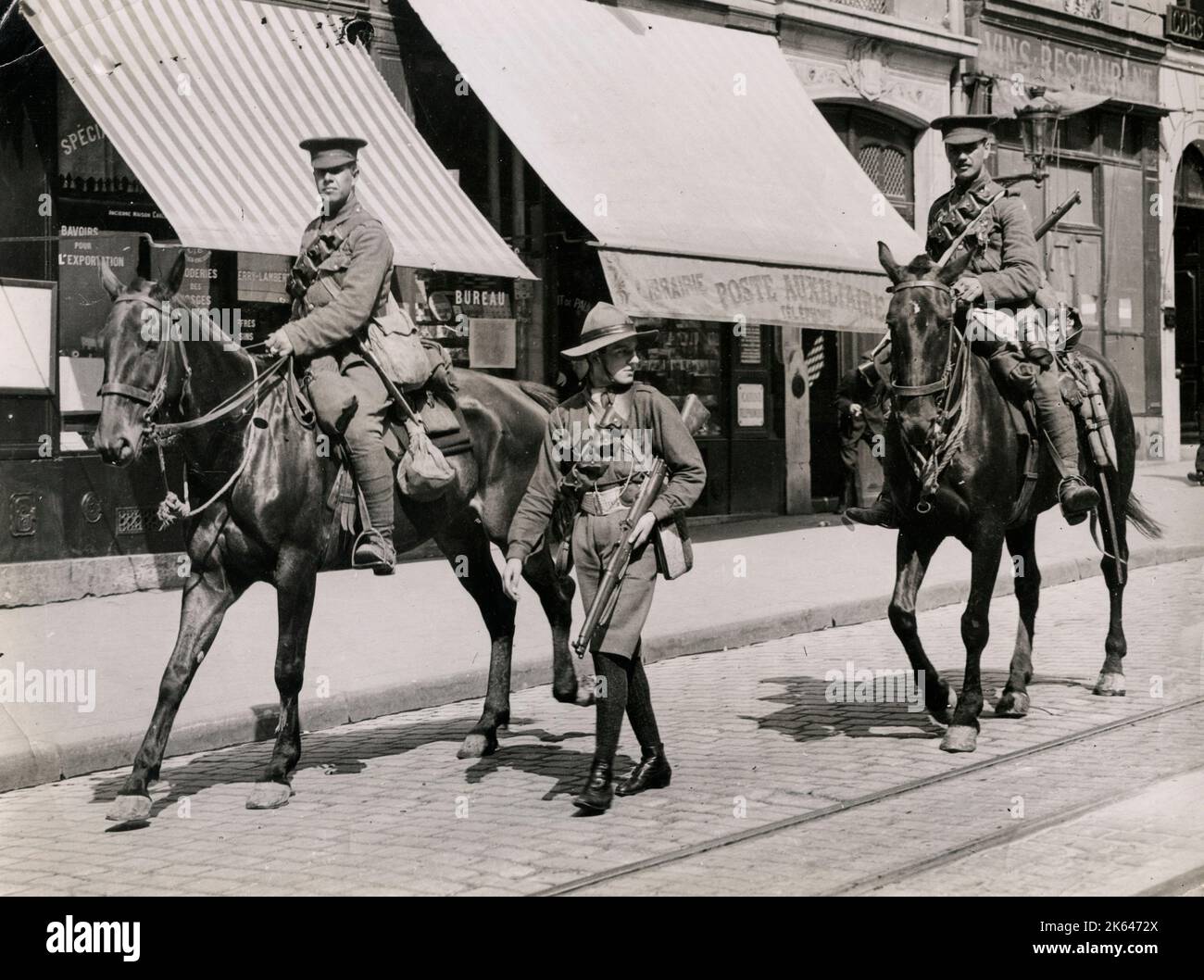 Vintage World War One photograph - WWI: British soldiers in Paris ...