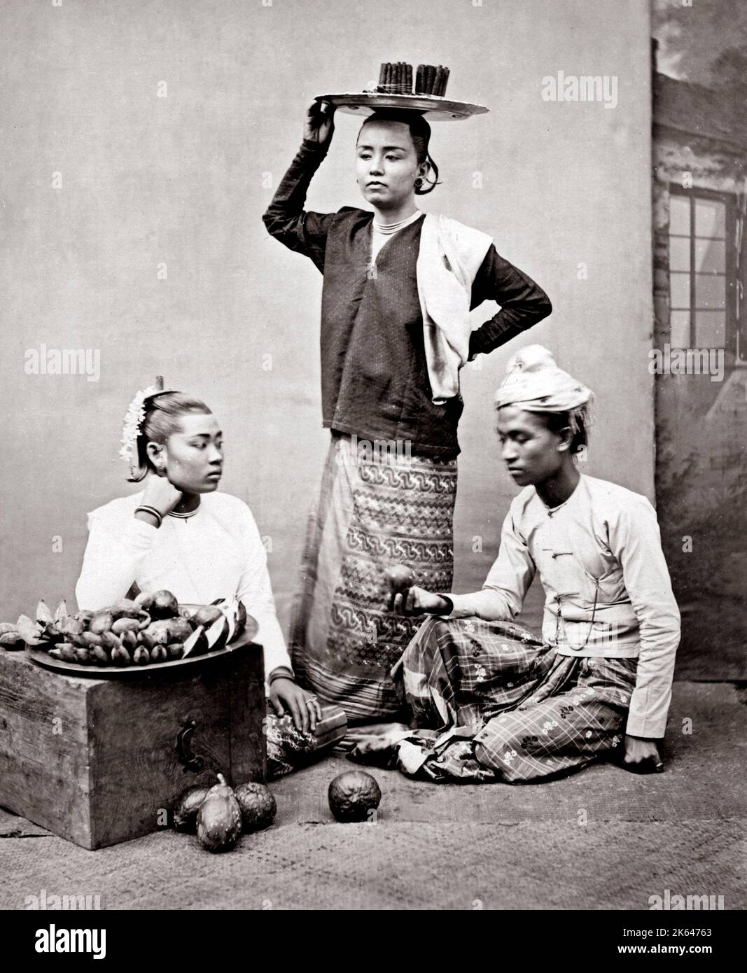 c.1880 South East Asia - 'Bazaar Girls' Dutch East Indies, Java ...