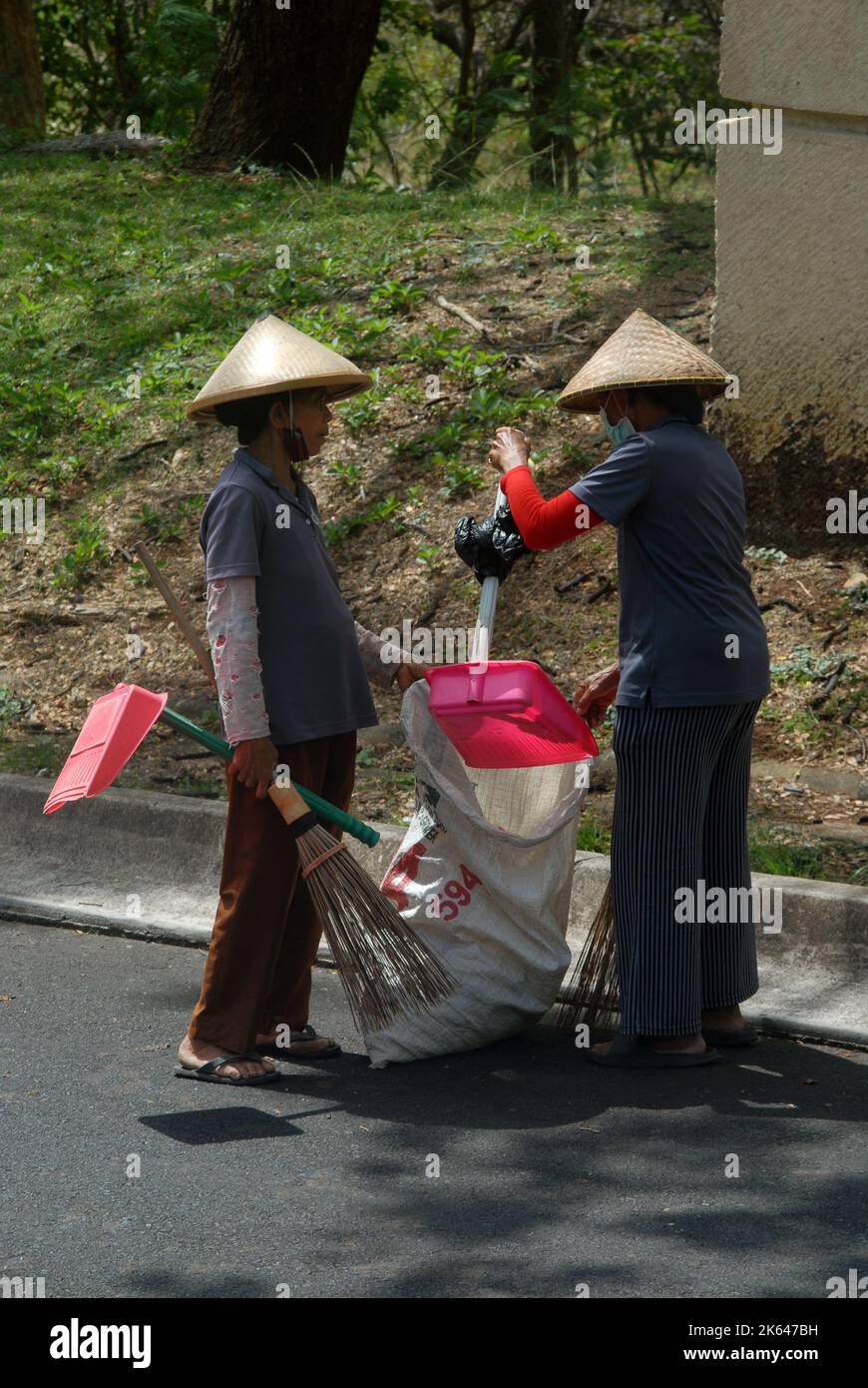 Cleaners, Garuda Wisnu Kencana Cultural Park in Bali, Indonesia Stock ...