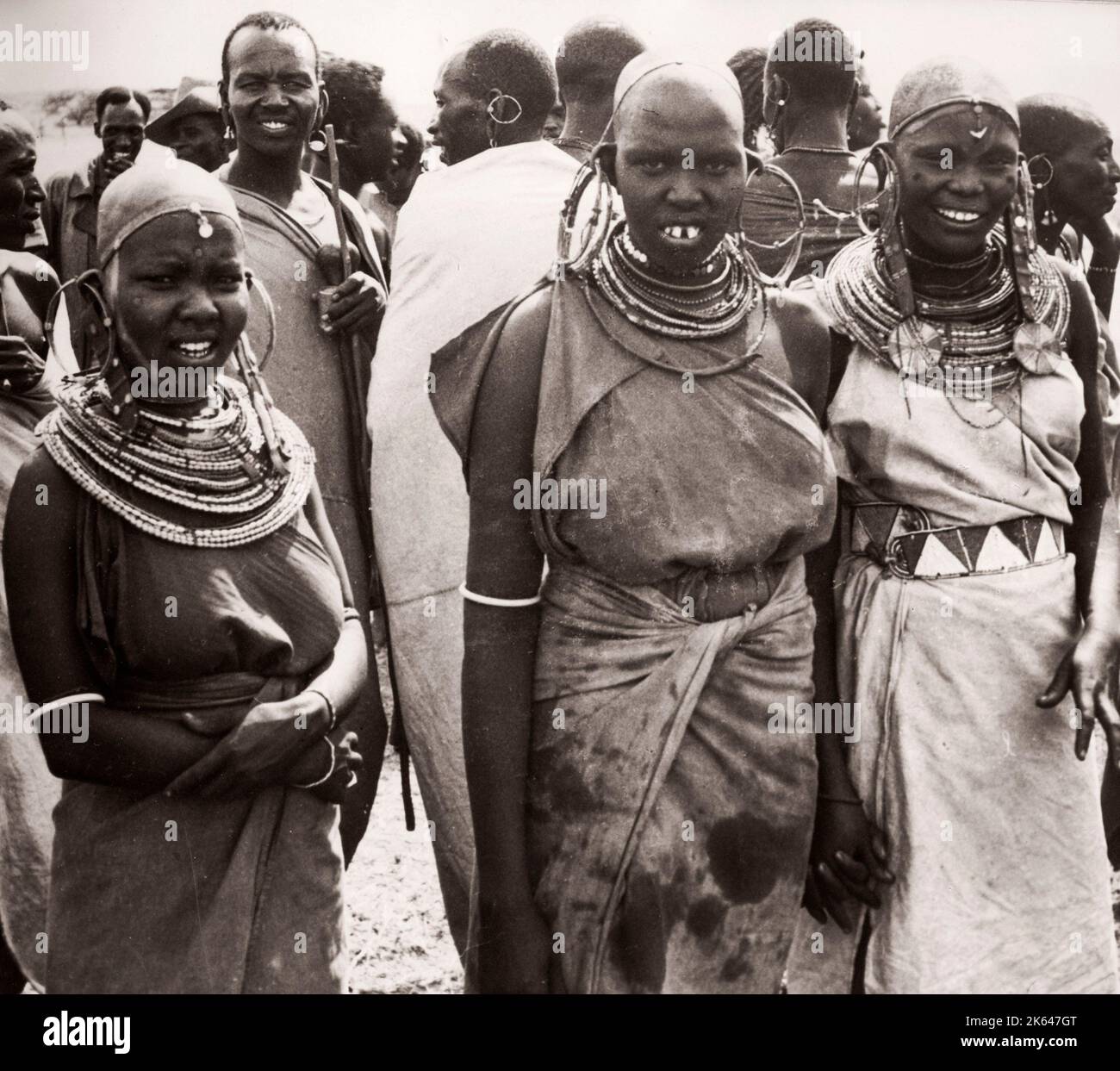 1940'S East Africa Kenya Maasai tribe women Photograph by a British ...