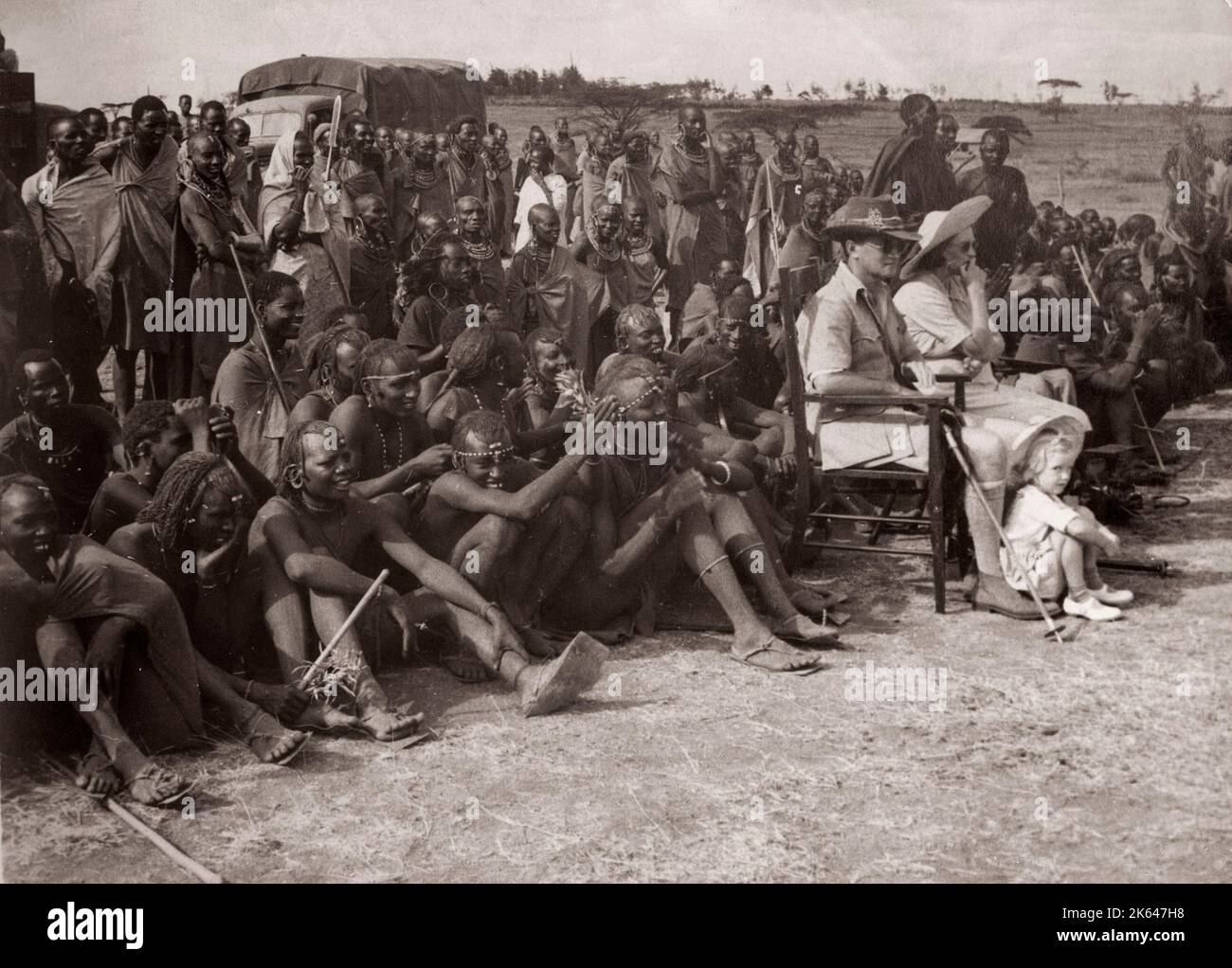1940'S East Africa Kenya Maasai tribe warriors Photograph by a British ...