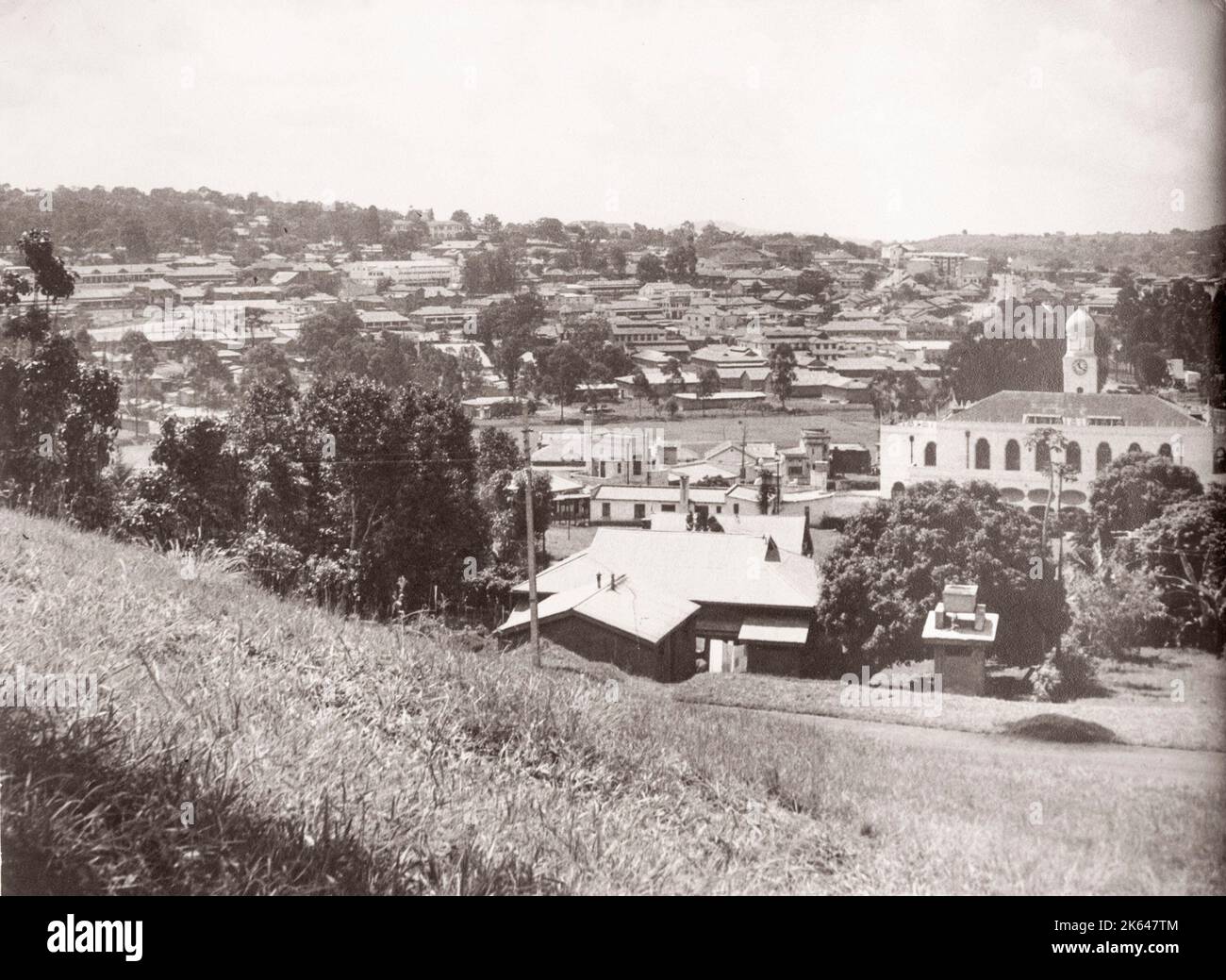 1940s East Africa - view of Kampala, capital of Uganda Photograph by a ...