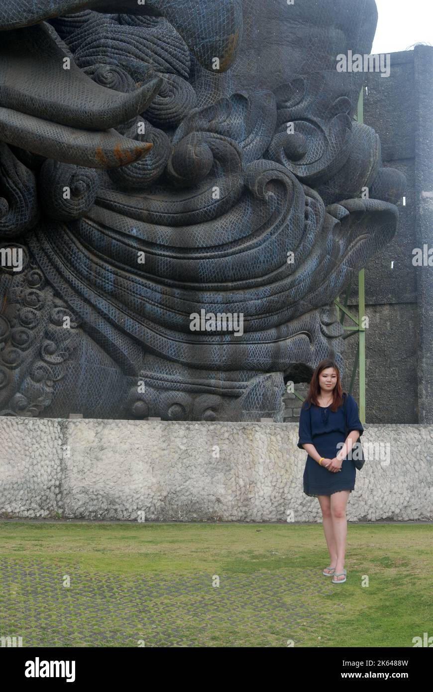 Large-scaled monument of Garuda statue in GWK cultural park. a mystical ...
