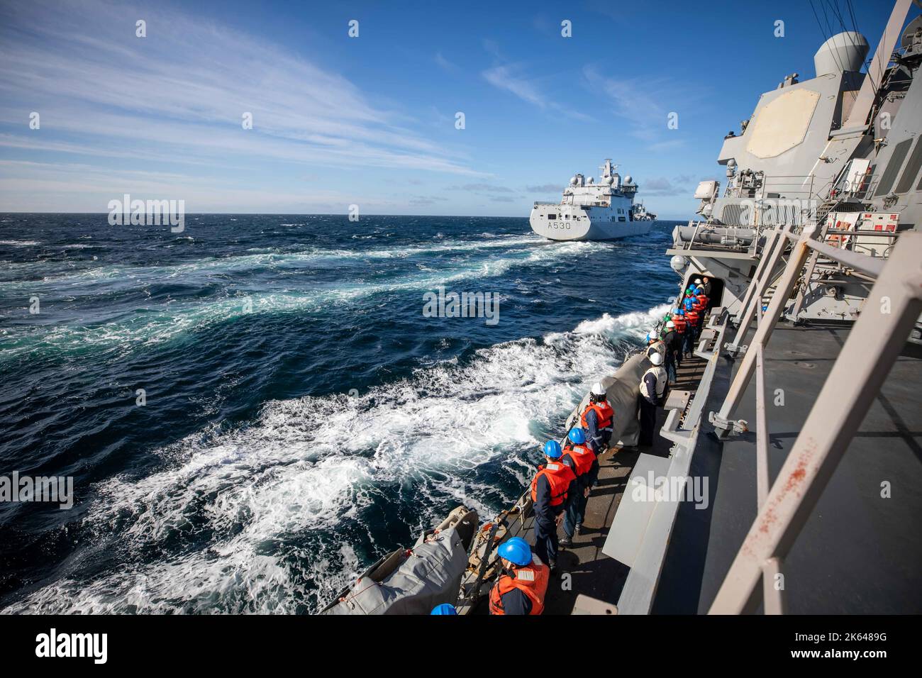 NORTH SEA (Oct. 8, 2022) The Arleigh Burke-class guided-missile ...