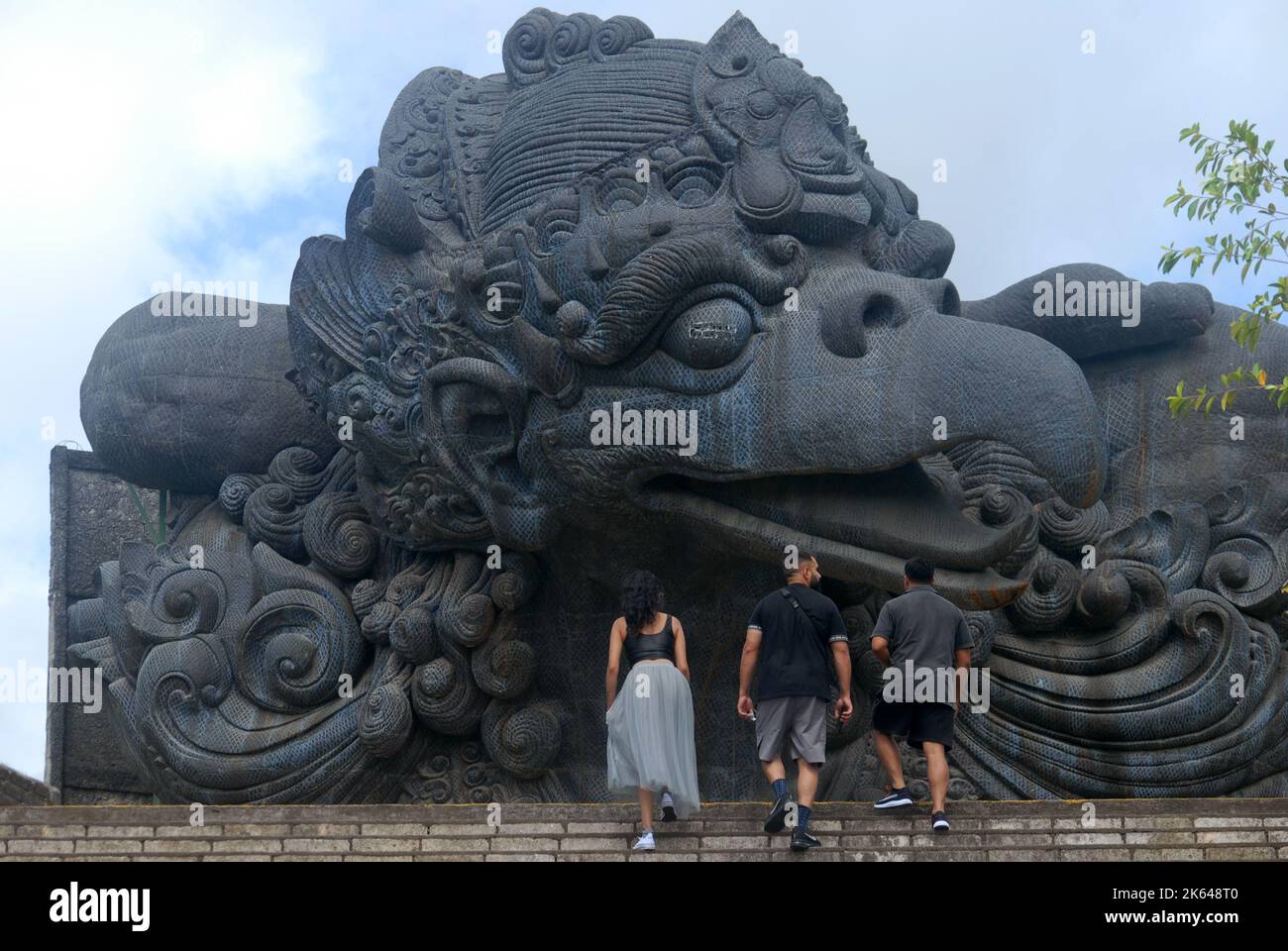 Large-scaled monument of Garuda statue in GWK cultural park. a mystical ...