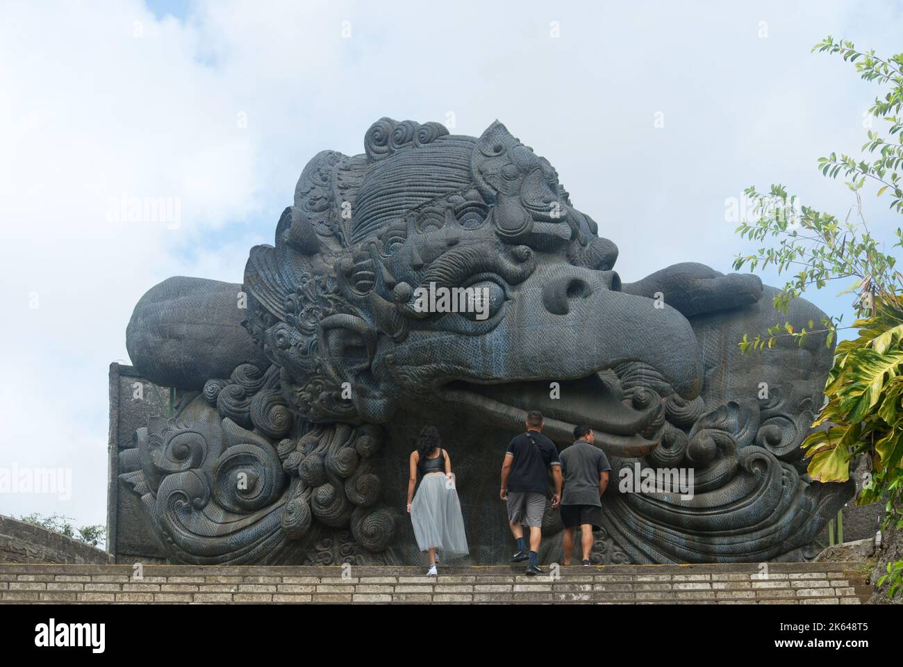 Large-scaled monument of Garuda statue in GWK cultural park. a mystical ...