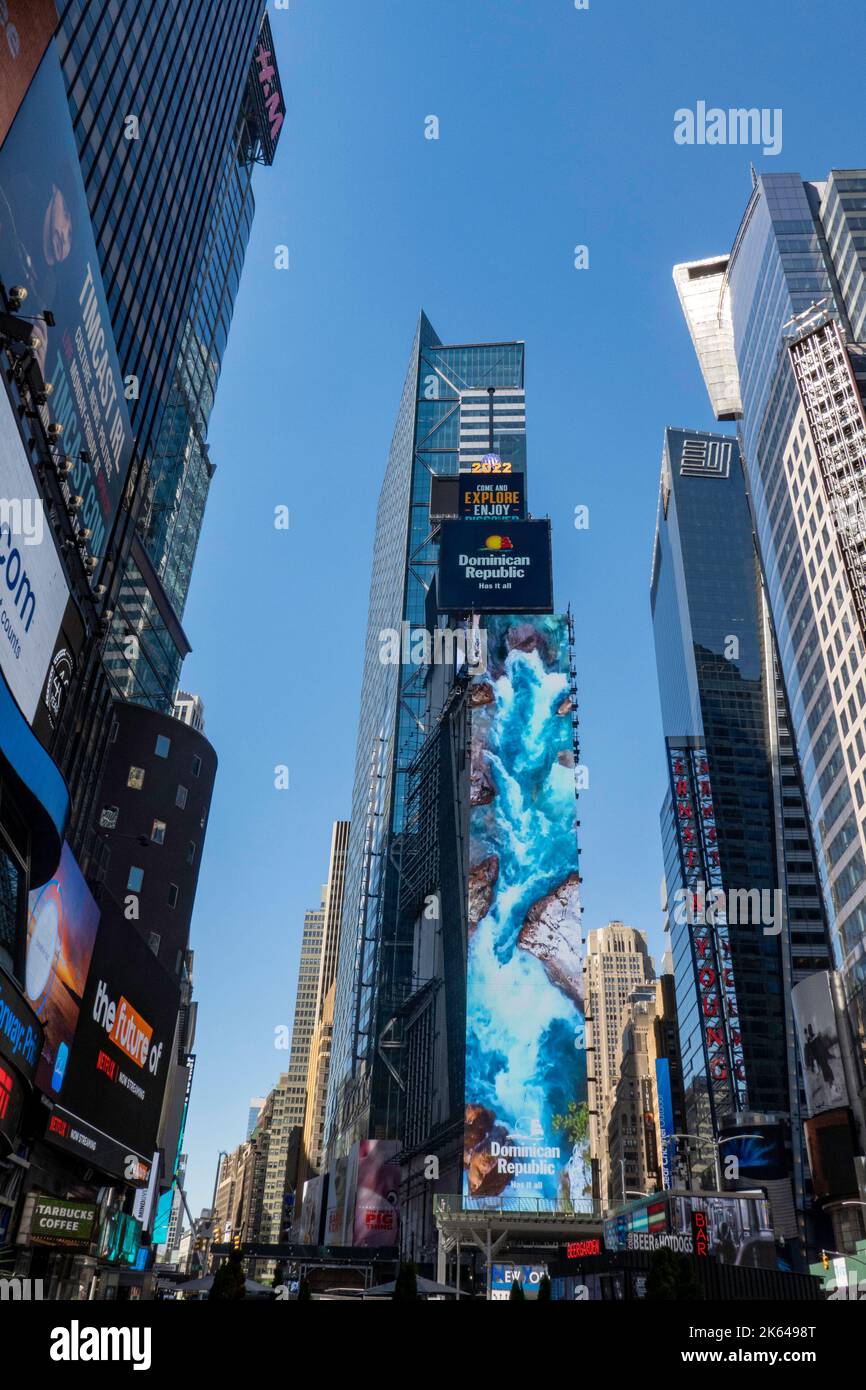 Times Square is the heart of the theater district with bright lights ...