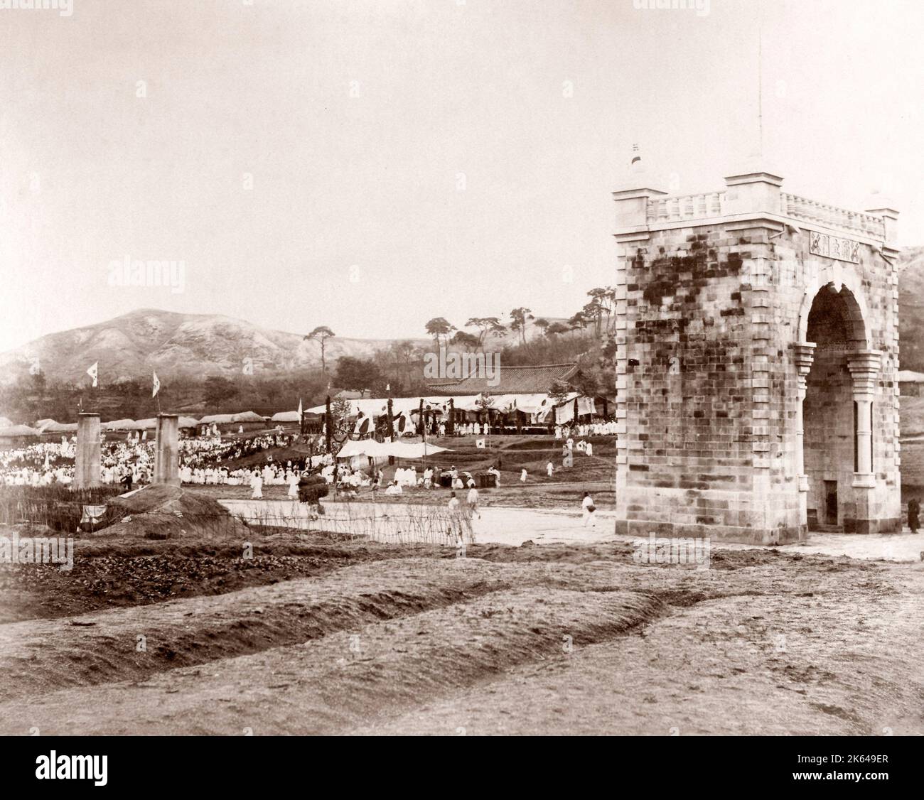 Dongnimmun Gate, Independence Gate, Seoul, Korea, 1900 Stock Photo - Alamy