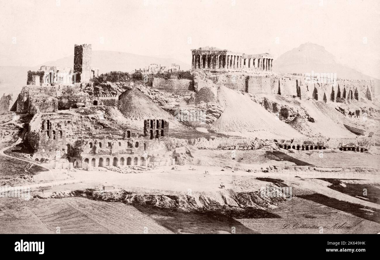 Vintage photo of athens hi-res stock photography and images - Alamy