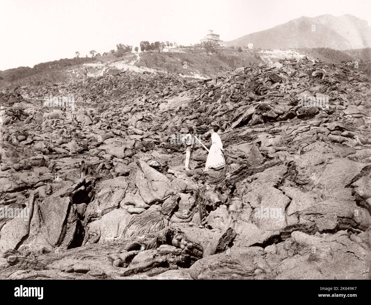 Vintage 19th century volcano hi-res stock photography and images - Alamy