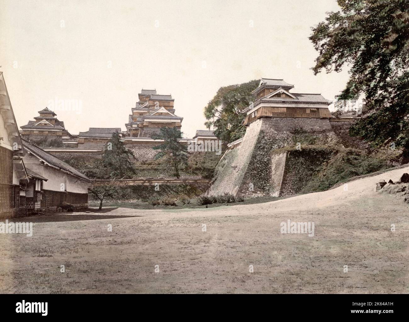 Japan castle early photograph hi-res stock photography and images - Alamy