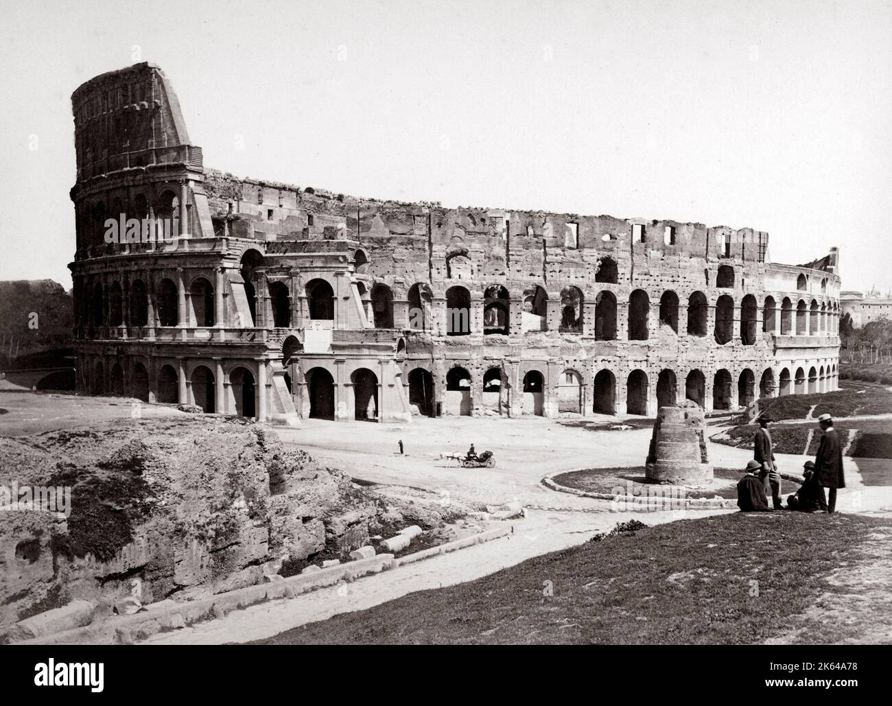 c.1870's Italy Rome - the Colosseum Stock Photo - Alamy