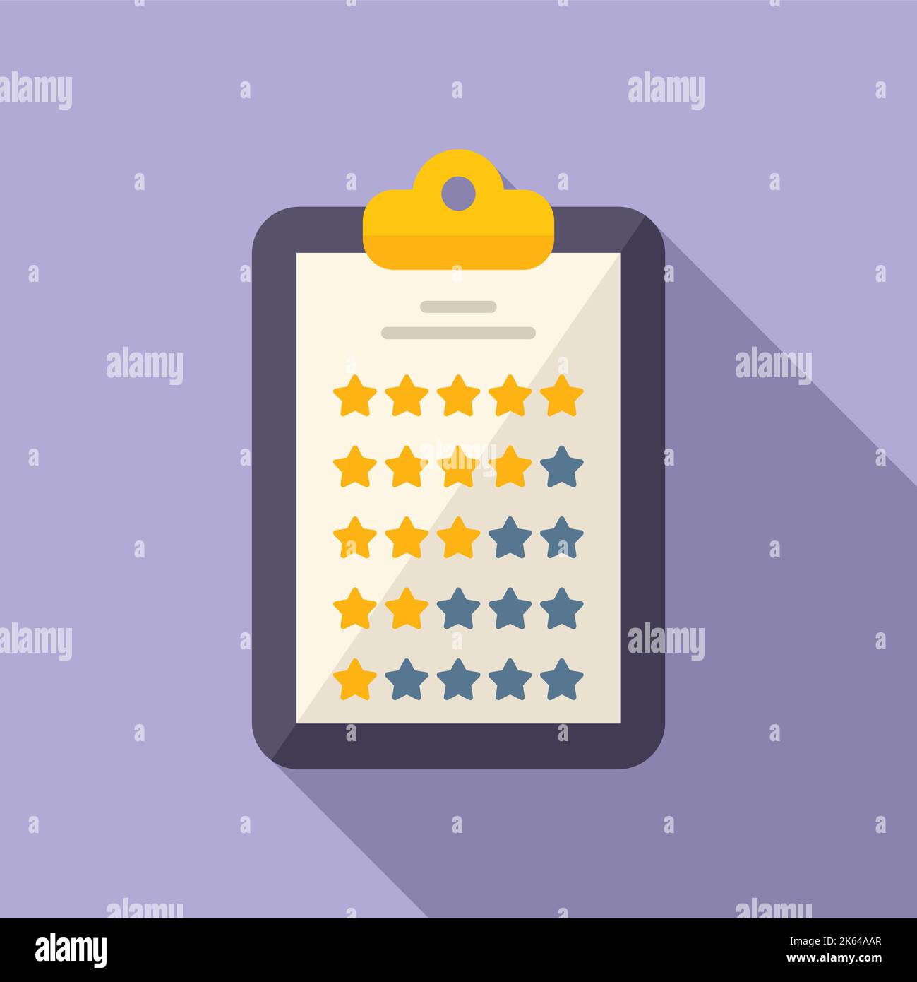 Rate review clipboard icon Stock Vector Images - Alamy
