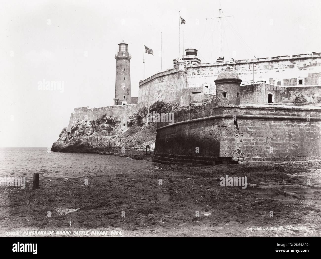 c.1900 photograph - Cuba: panorama Morro Catle, Havana Stock Photo - Alamy