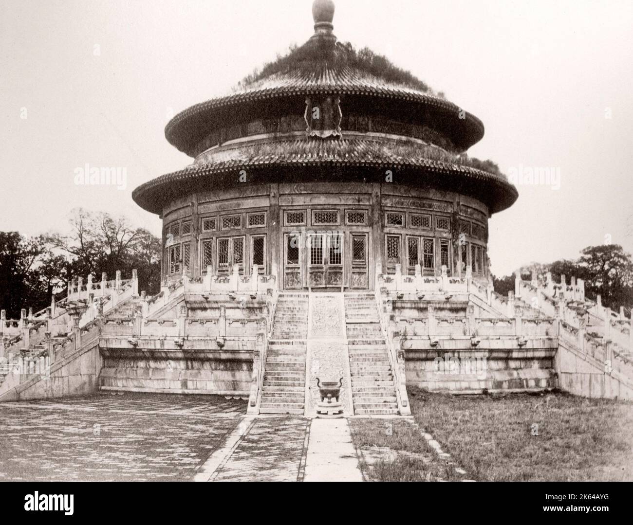 Vintage 19th century photograph China c.1880s - Temple of Heaven Stock ...