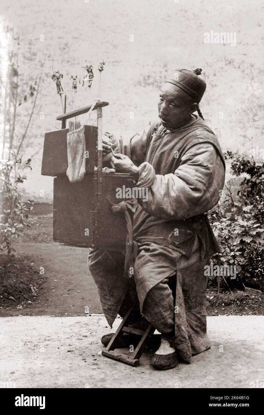 c.1890 China - Chinese types and trades - street vendor Stock Photo - Alamy