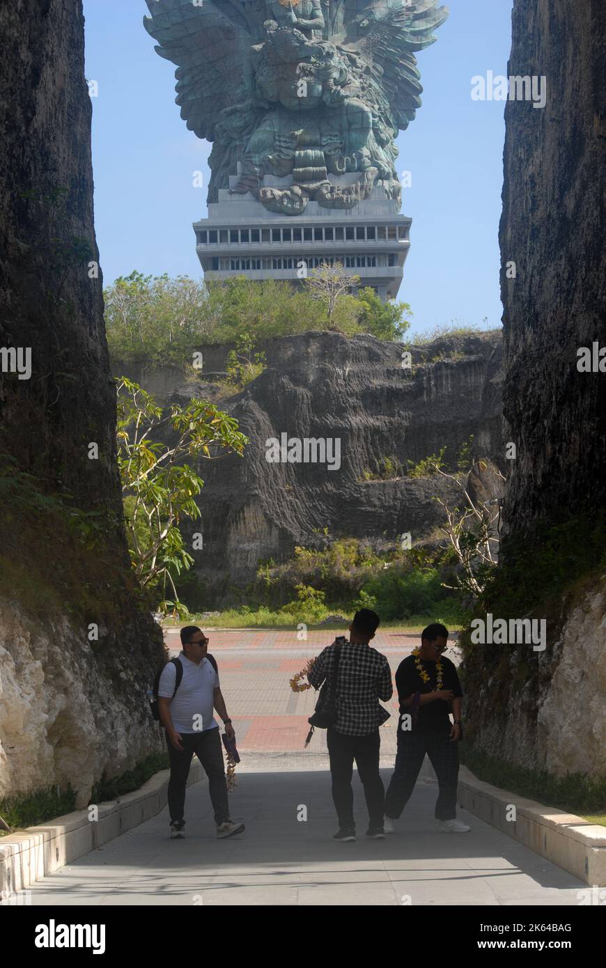 GWK statue at Garuda Wisnu Kencana Cultural Park in Bali, Indonesia ...
