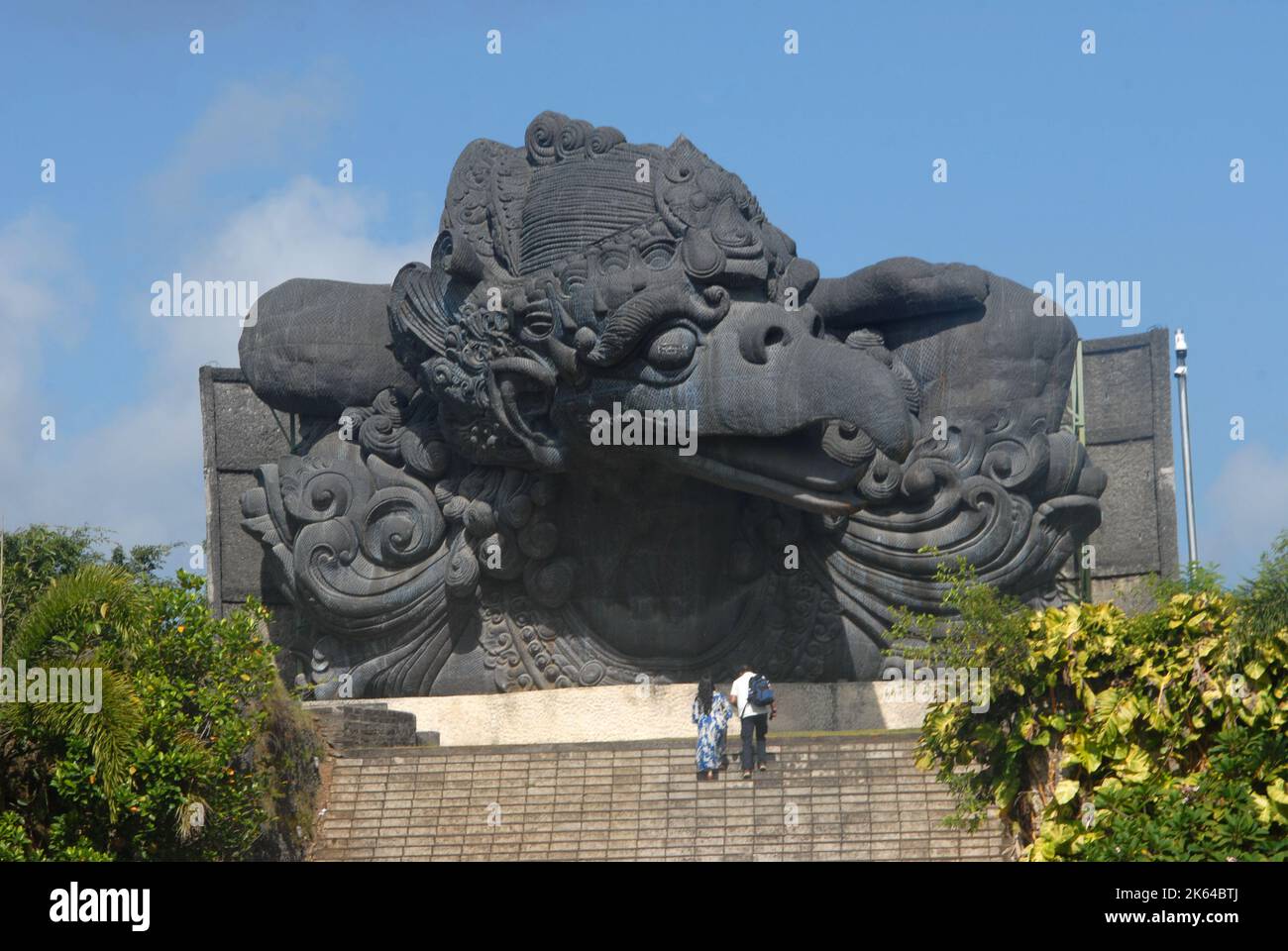 Large-scaled monument of Garuda statue in GWK cultural park. a mystical ...