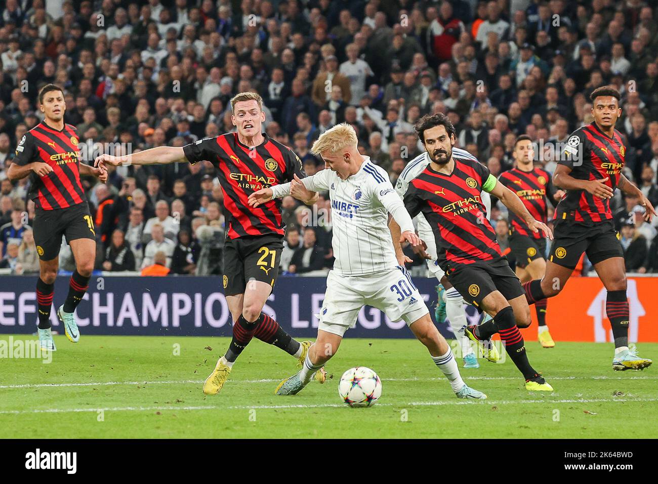 Copenhagen, Denmark. 11th Oct, 2022. Hakon Haraldsson (30) of FC ...