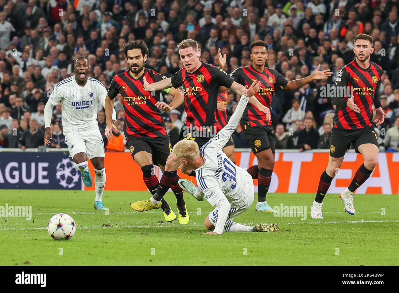 Copenhagen, Denmark. 11th Oct, 2022. Hakon Haraldsson (30) of FC ...