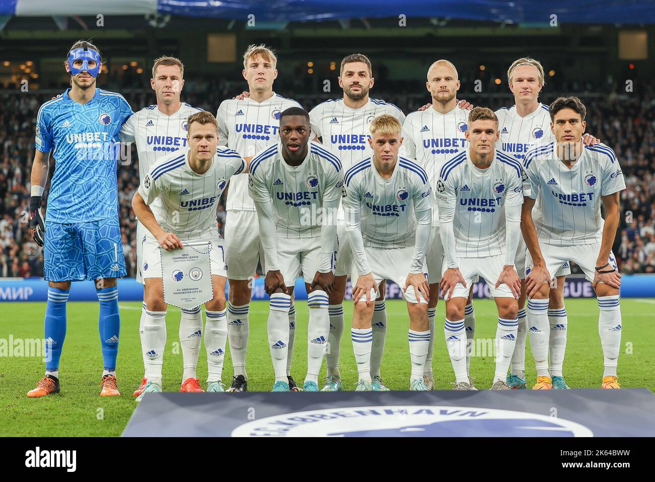 Copenhagen, Denmark. 11th Oct, 2022. The starting-11 of FC Copenhagen ...