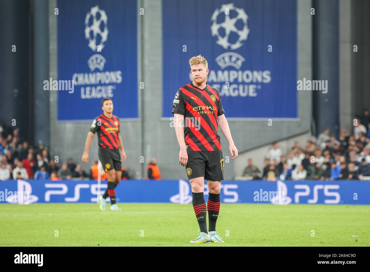Copenhagen, Denmark. 11th Oct, 2022. Kevin De Bruyne (17) of Manchester ...